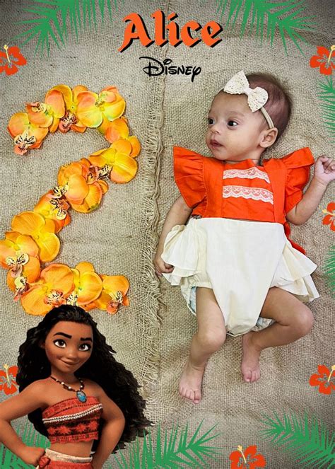 Moana Princesa Mês Versaria Disney Alice Disney Alice