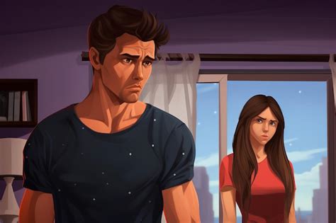 Premium Ai Image Couple In Room Addressing Relationship Challenges Navigating Mistrust And