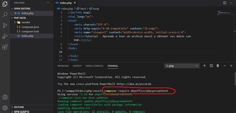 Tutorial Aprende A Leer Un Archivo Excel Y Obtener Sus Datos Con Php