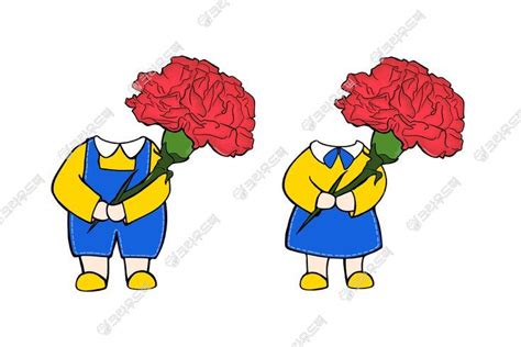 5월 무료이미지 카네이션 얼굴 합성 어버이날 가정의달 어버이날 카드 만들기 카네이션 카드 만들기