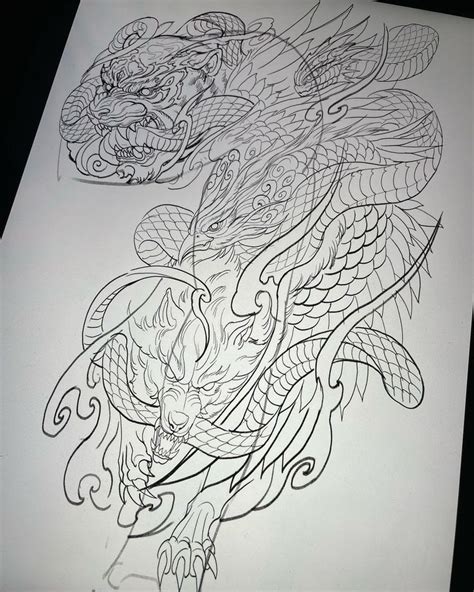 Girin On Instagram “작업예정 타투도안 타투 타투이스트 Tattoo Tattoodesign 이레즈미