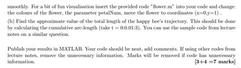solved a bee flies on a trajectory given in its parametric
