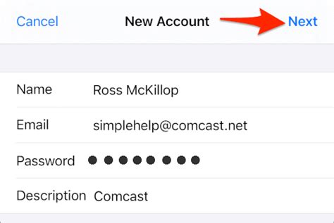 How To Add Comcast Email To An Iphone Or Ipad Simple Help