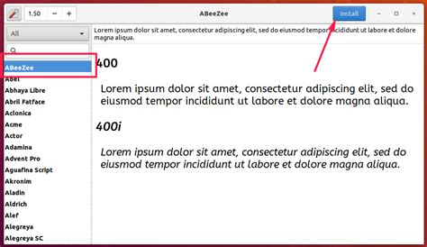 Font Finder Easily Search And Install Google Web Fonts In Linux