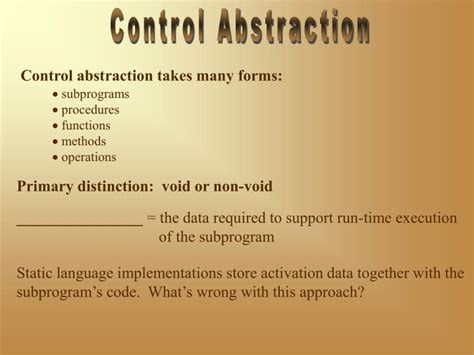 Ppt Control Abstraction Powerpoint Presentation Free Download Id 3091373