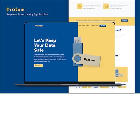 Free Responsive Product Landing Page Template Masterbundles