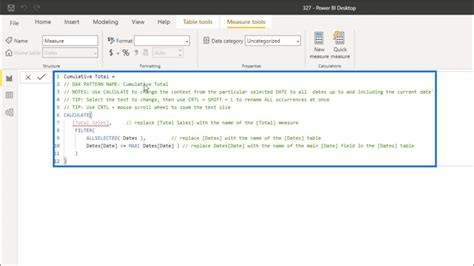 DAX Cumulative Total Pattern In Power BI Master Data Skills AI