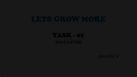 Shalini A On Linkedin Hii This Is My Web Development Internship Task With Letsgrowmore And