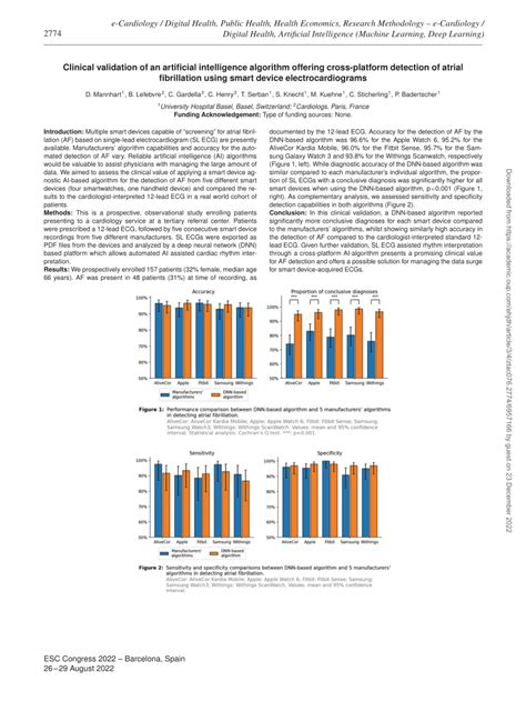 Pdf Clinical Validation Of An Artificial Intelligence Algorithm Offering Cross Platform