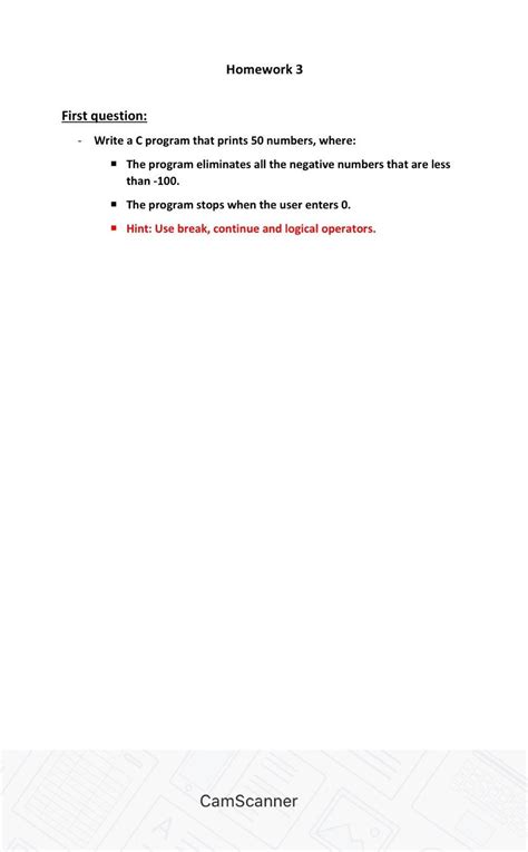 Solved Homework 3 First Question Write A C Program That Chegg