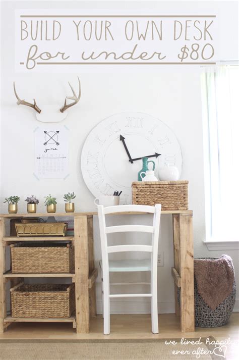 How To Build Your Own Desk Tutorial And Plans Build Your Own Desk Diy Furniture Home Diy