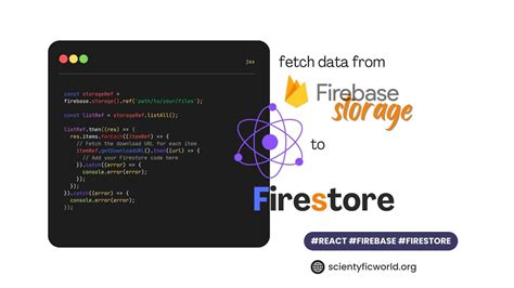 How To Fetch Data From Firebase Storage To Firestore Scientyfic World
