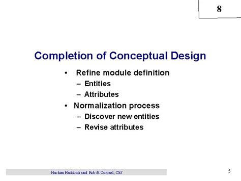 8 Chapter 8 The University Lab Conceptual Design