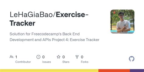 Github Lehagiabaoexercise Tracker Solution For Freecodecamps Back