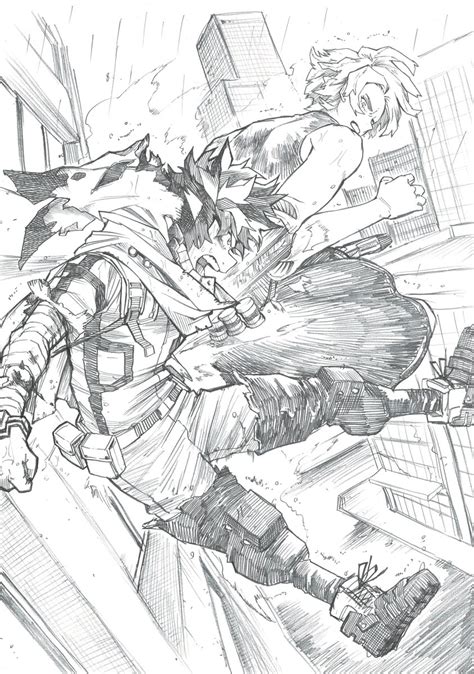 ヒロアカ黒デクバトルシリーズがやっと四枚できました 正直一番描いてて楽しいシリーズで小林 鮎の漫画