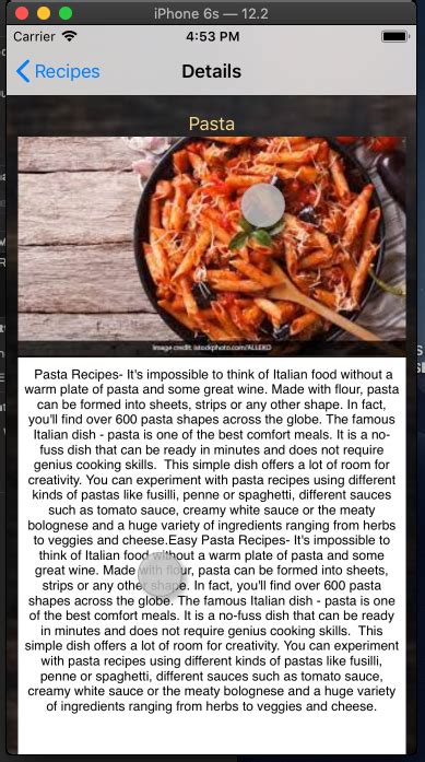 Github Princyvadsakrecipeapp Tableview
