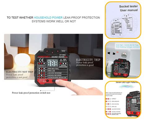 Electric Socket Tester Beone Advanced Rcd Automatic Neutral Live Earth