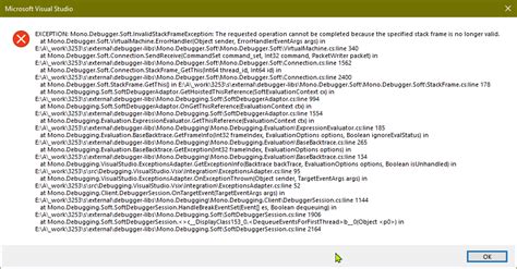 Bug Debugger Error When Expanding A Property View And Problem When Debugging Async Method