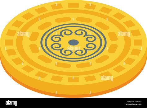 Circle Cipher Icon Isometric Of Circle Cipher Vector Icon For Web