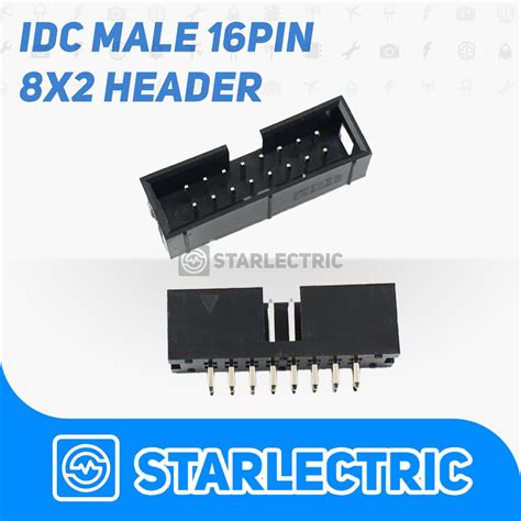 Jual Socket Idc Pin 16p 16pin Soket 2x8 16 Pin Header Male Dc3 16p