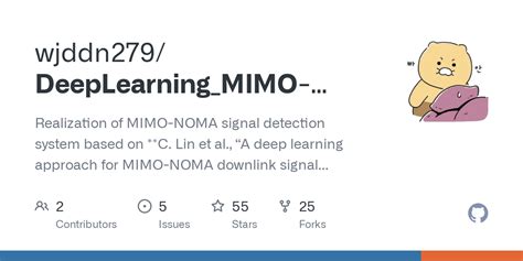 GitHub Wjddn DeepLearning MIMO NOMA Realization Of MIMO NOMA Signal Detection System Based