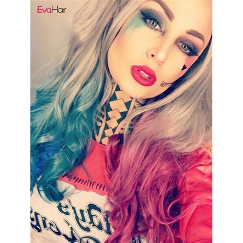 Come Back Evahair Harley Quinn Inspired Hair Color Half Blue Half