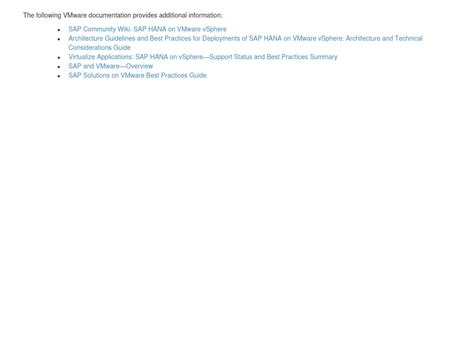 Vmware Documentation Dell Validated Design For Sap Hana Tdi With Dell S5000 Series Servers