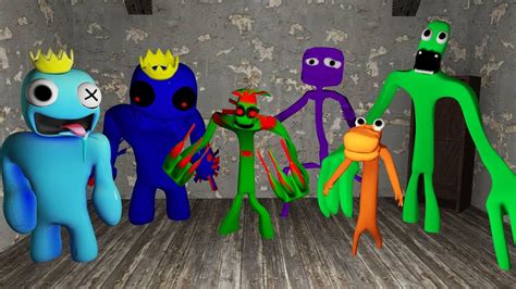 ВСЕ ПРОКЛЯТЫЕ РАДУЖНЫЕ ДРУЗЬЯ СИНИЙ ЗЕЛЁНЫЙ ОРАНЖЕВЫЙ ФИОЛЕТОВЫЙ РОБЛОКС Cursed ГРЕННИ ОНЛАЙН