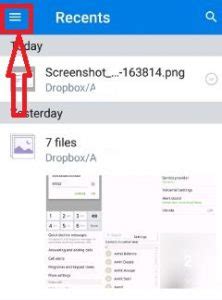 How To Clear Search History Dropbox Android Phone