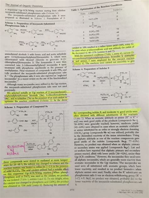 From The Article One Pot Synthesis Of Indoles By A