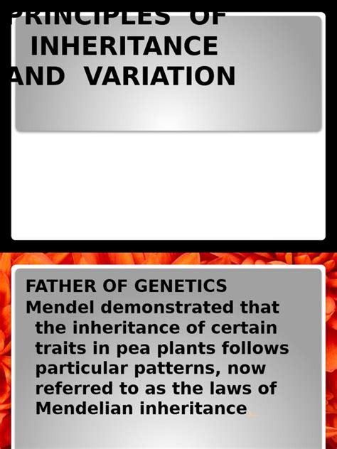 5 principles of inheritance and variation pdf