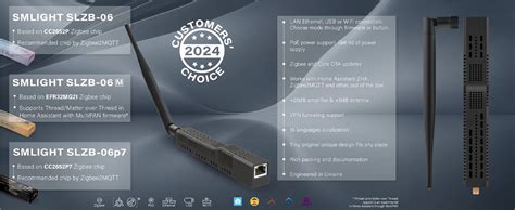 Smlight Slzb 06m A Zigbee 3 0 To Ethernet Usb And Wifi Adapter With Poe Support