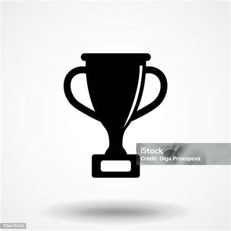 챔피언 컵 아이콘 흰색 배경에 고립입니다 벡터 일러스트입니다 Championship에 대한 스톡 벡터 아트 및 기타 이미지 Championship 경쟁 금 금속