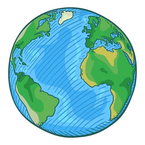 Premium Vector Vector Single Cartoon Globe Illustration