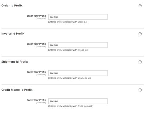 magento 2 order prefix custom invoice id shipment credit memo