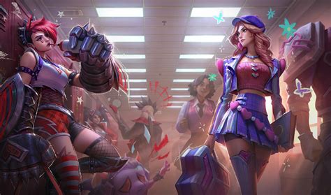 Lol Account With Pool Party Caitlyn Skin Turbosmurfs