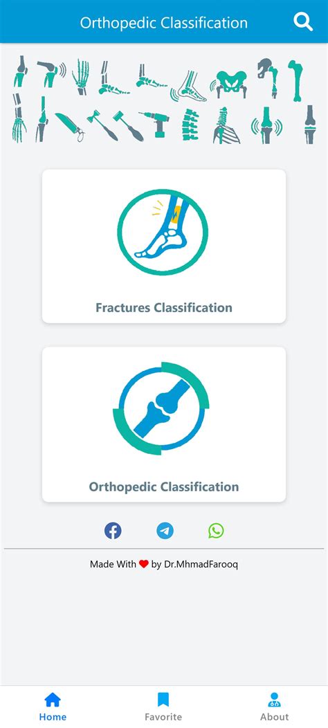 orthopedic classification app latest version 1 8 for android