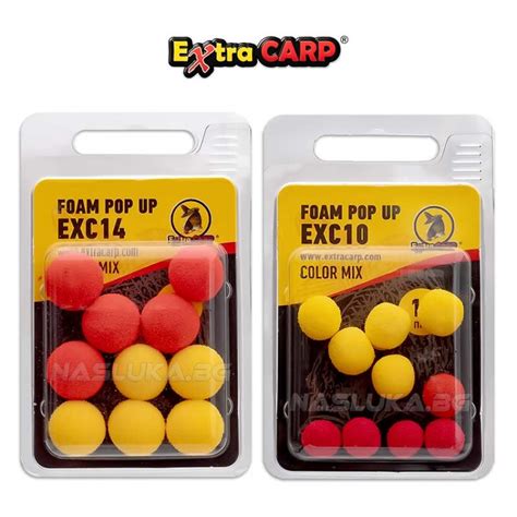 Плаващи топчета Foam Pop Up Color Mix Extra Carp Магазин Наслука ТОП ЦЕНА