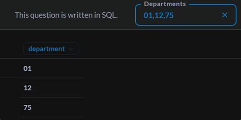 metabase multi selection filters customization