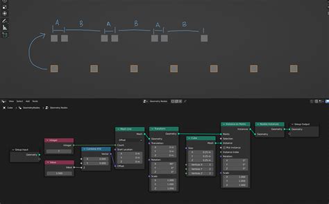 Geometry Nodes Custom Spacing Between Instances Blender Stack Exchange