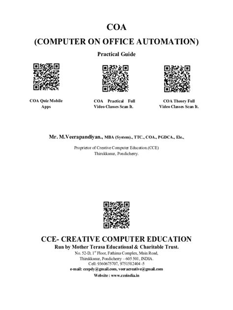 Coa Practical Book Computer On Office Automation Edition 3 Form Fill Out And Sign Printable
