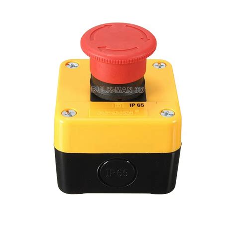 Emergency STOP Button N C Switch E Stop Push Button Switch Emergency Stop Switch For OX CNC