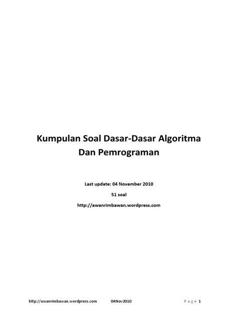 Yuk Mojok Contoh Soal Algoritma Perulangan Dan Jawabannya