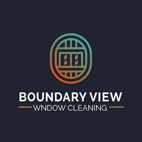 Logo Design For Boundary View Window Cleaning Crystal Clear Window Symbol On A Pristine