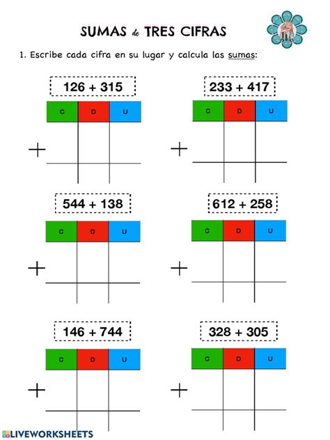 Sumas De Tres Cifras Pdf
