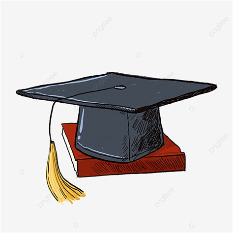 รูปฤดูกาลรับปริญญาการ์ตูนหมวกปริญญาตรีและหนังสือ Png วัสดุฟรี Png จบฤดูกาล จบการศึกษา