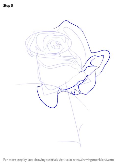 How To Draw A Rose Flower Rose Step By Step DrawingTutorials101 Com