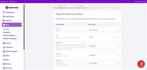 How To Import Products Using Csv File Reservety