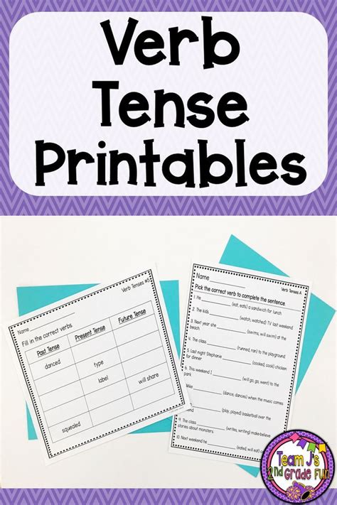Verb Tense Worksheets Regular And Irregular Practice Past Present