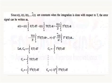 First And Second Order Of The Control Systems Ppt